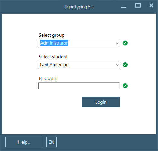 Screenshots of program | RapidTyping