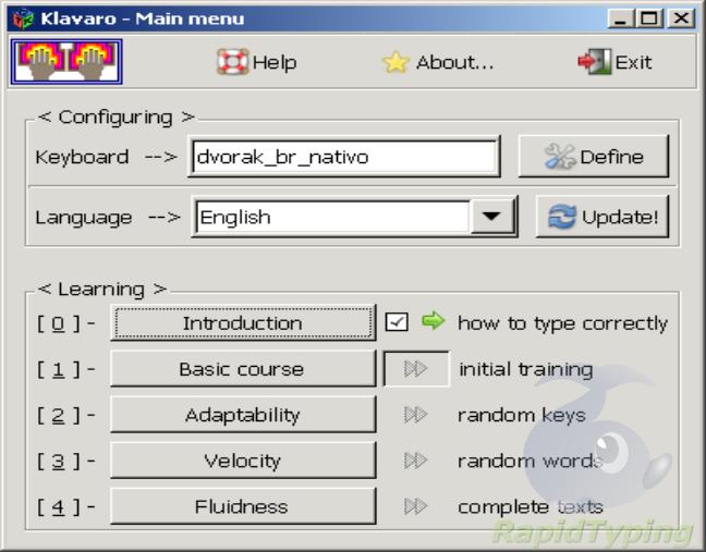 Typing Tutor Software: Klavaro Touch Typing Tutor